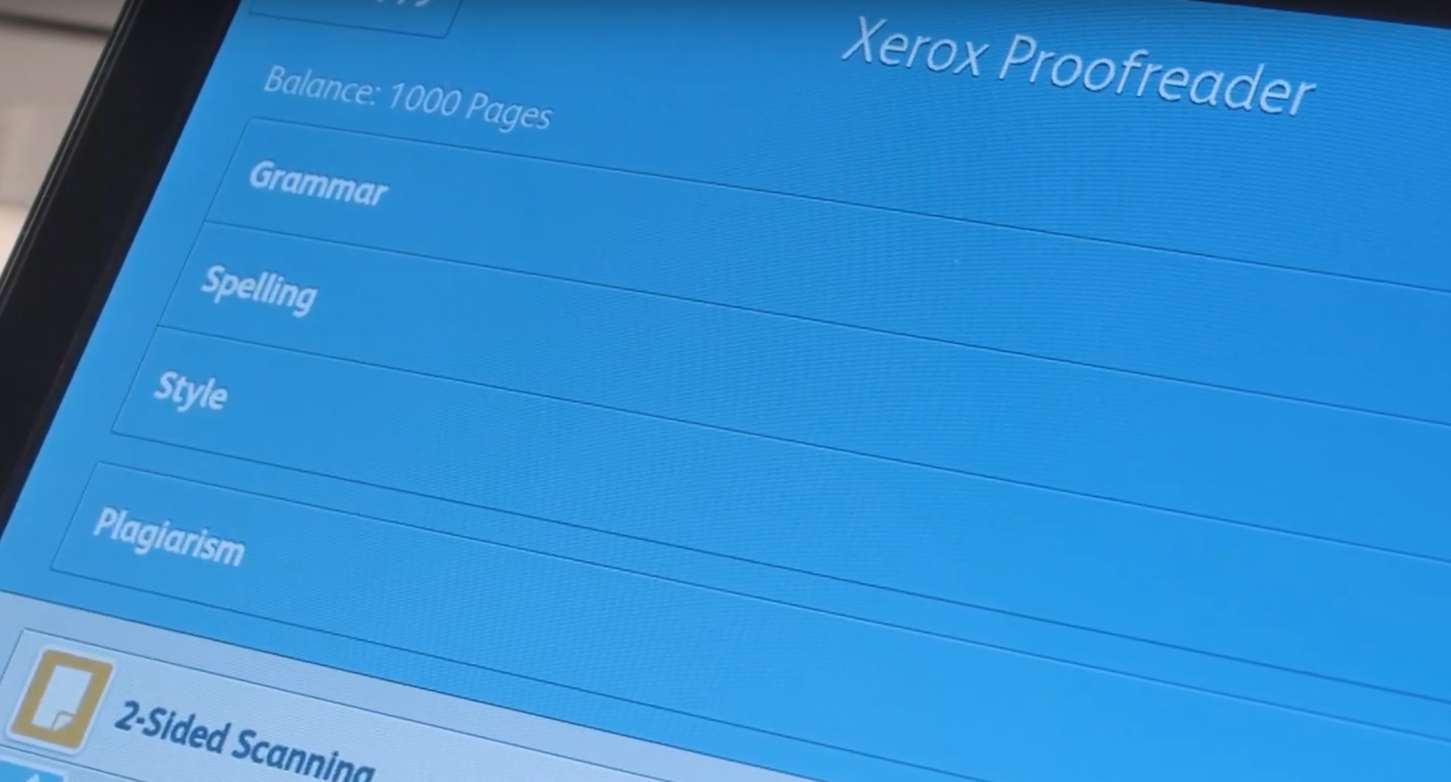 Xerox App: Xerox Proofreader